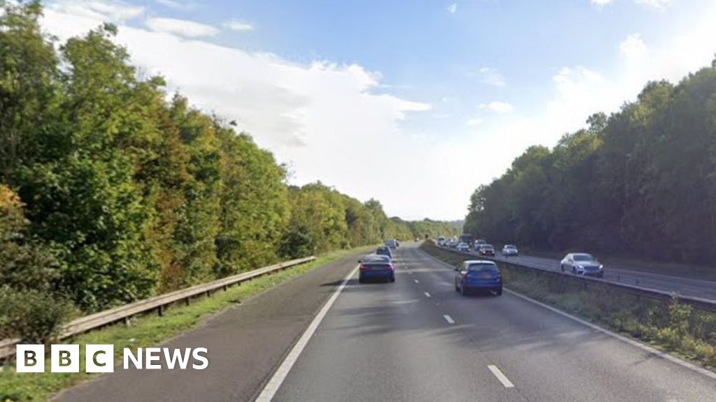Kent: Woman dies in two-car crash on London-bound M2