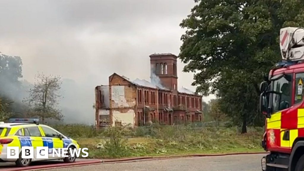 Fire at derelict Norwich hospital thought to be arson - BBC News