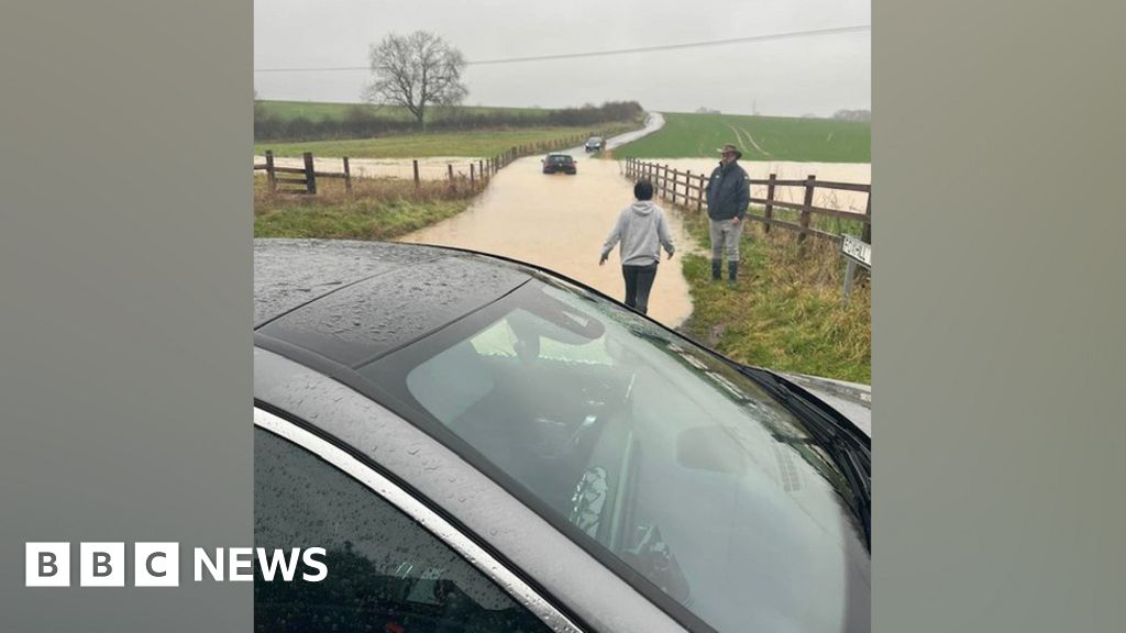 Widespread disruption as storm Henk hits Northamptonshire - BBC News