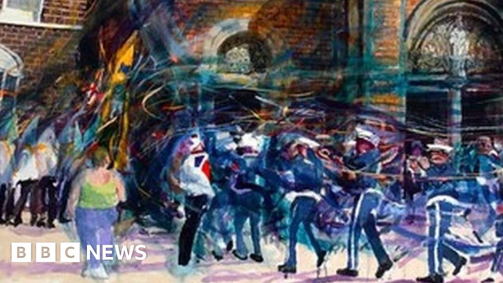 Orange Order condemns 'KKK painting' at Ulster Museum - BBC News