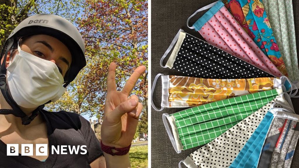 Coronavirus: Making face masks feels 'like the war effort' - BBC News