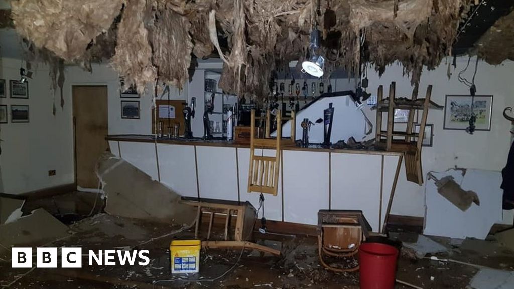 Storm Ciara: Corby Rugby Club 'hopeful' of surviving damage - BBC News