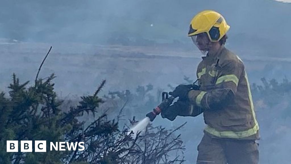 Lulworth coastal heathland fire breaks out - BBC News