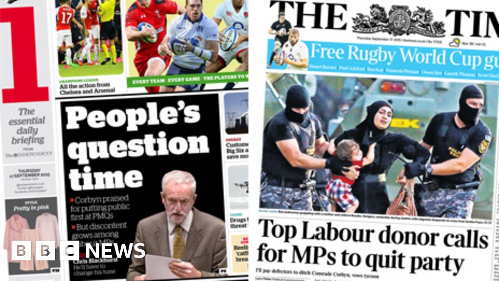 Newspaper headlines: 'The people's question time' - BBC News