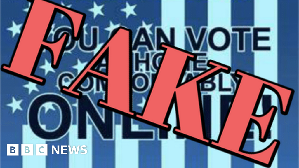 'Vote online' hoax started life on pro-Trump message board - BBC News