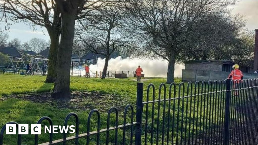Salford play park arson attack heartbreaking, council says - BBC News