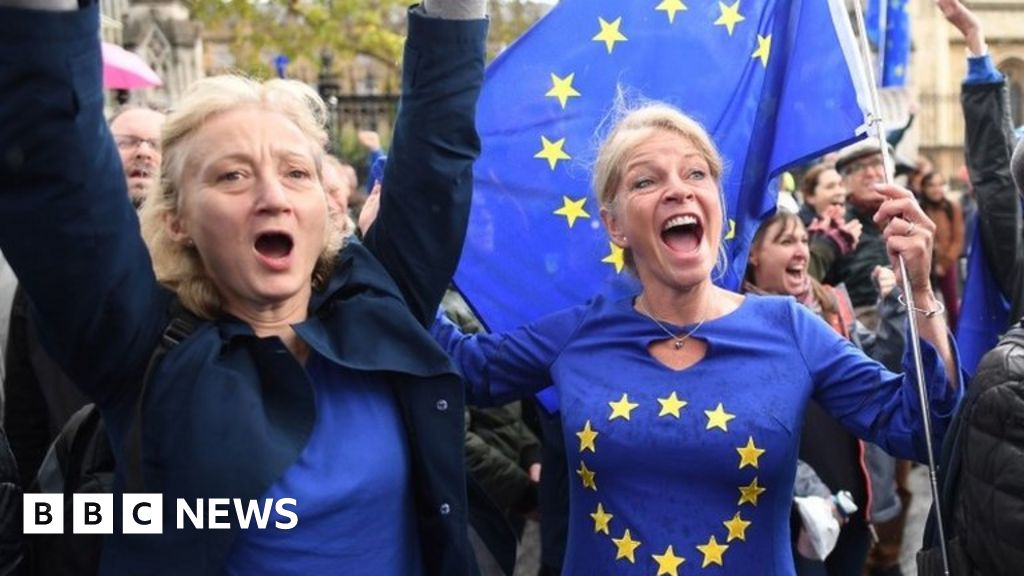 People's Vote march: Jubilant scenes at 'final say' Brexit protest People's Vote march: Jubilant scenes at 'final say' Brexit protest
