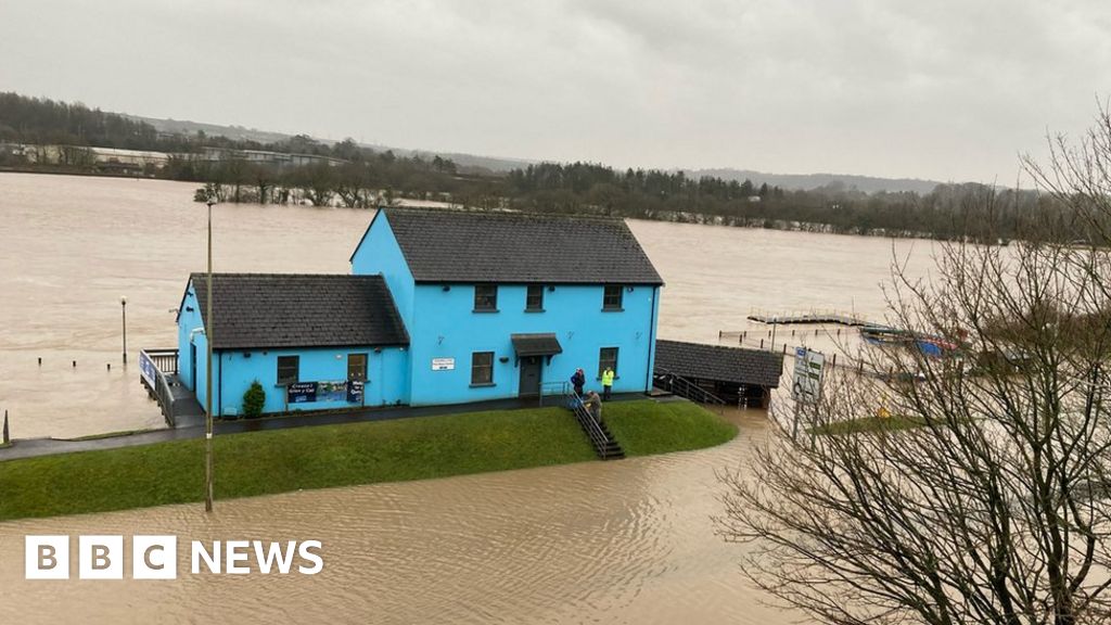 Wales flooding: Roads blocked and homes evacuated