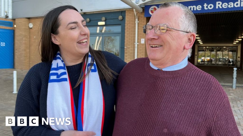 Rival football fans reunite after one saved the other's life - BBC News
