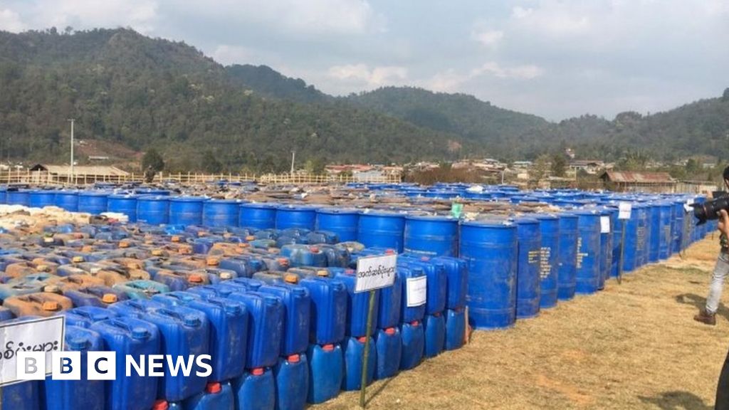 Myanmar police seize largest haul of synthetic drugs
