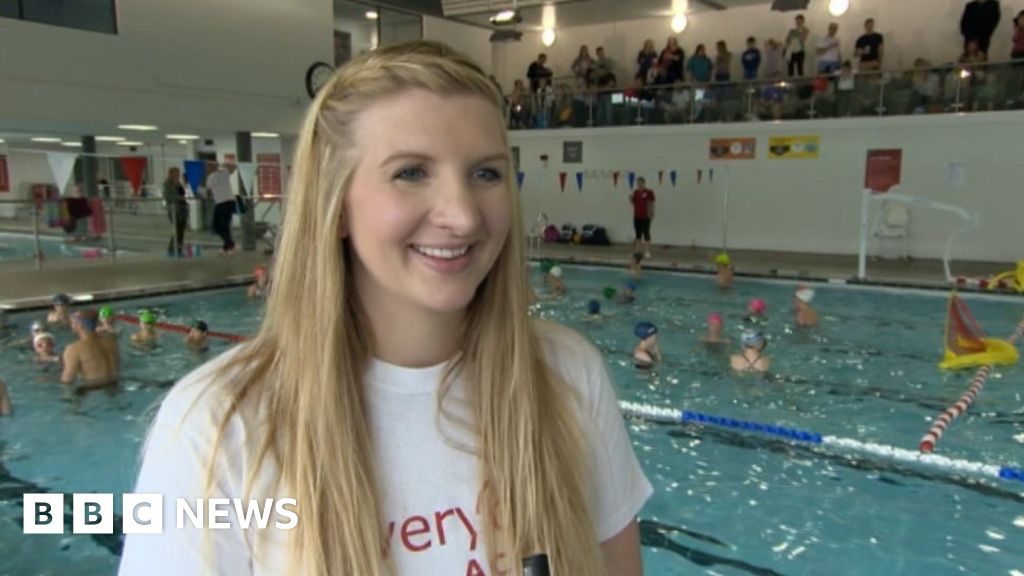 Rebecca Adlington Opens Stratford Leisure Centre Pool Bbc News