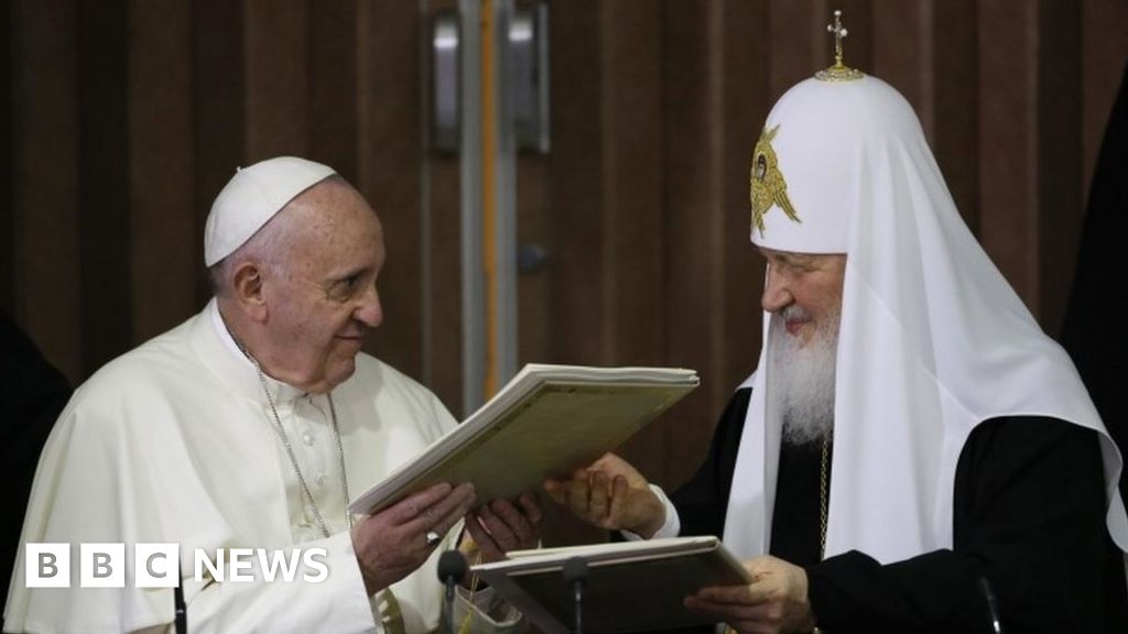Unity call as Pope Francis holds historic talks with Russian Orthodox ...