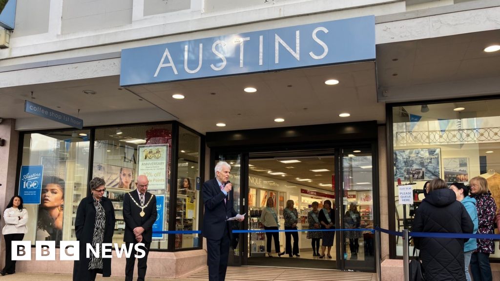 Austins Department Store celebrates 100th anniversary - BBC News