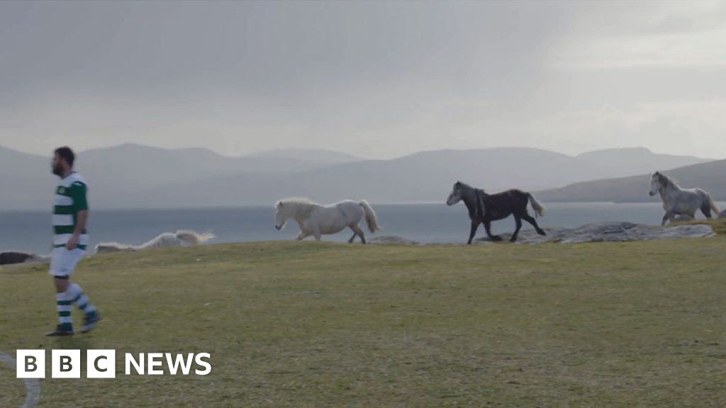 Fever pitch: A celebration of Eriskay's football pitch - BBC News