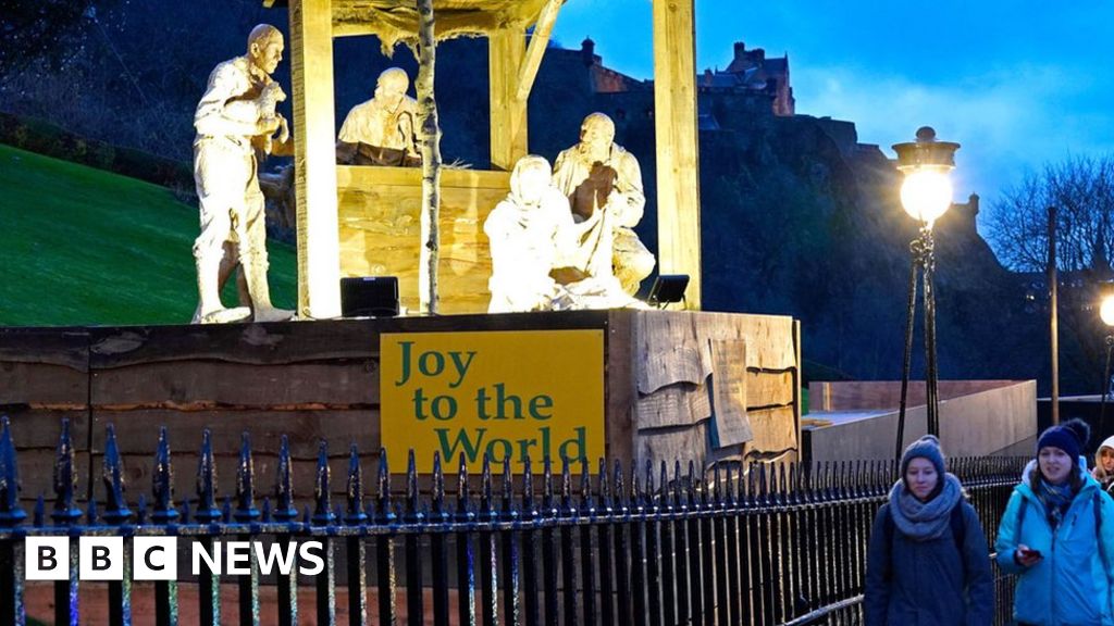 Row over replacing Edinburgh nativity scene with whisky advert