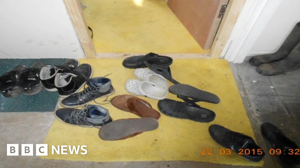 Inside Sealand building housing 107 migrants - BBC News