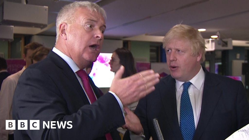 Boris Johnson and Labour's Ian Lavery have heated debate