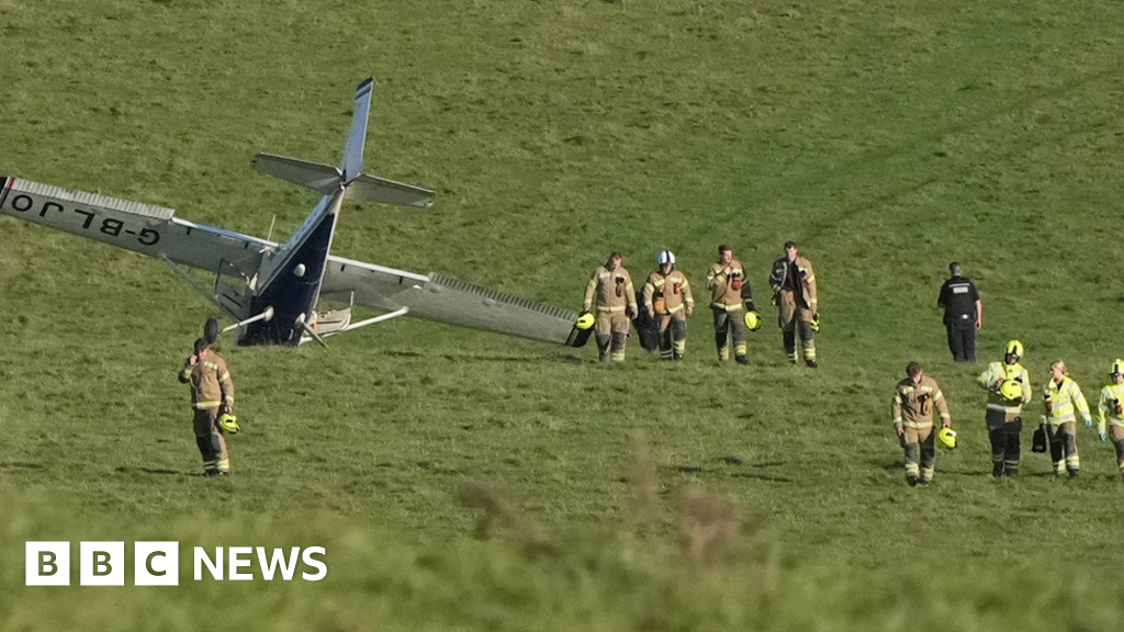 Shoreham: Light plane crashes in field at Mill Hill