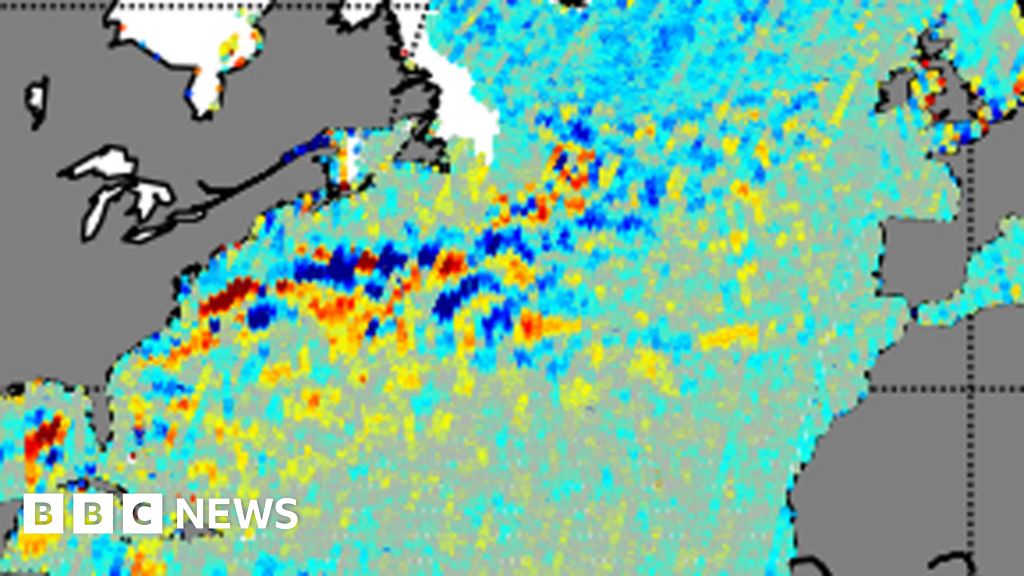 Sentinel's first map of sea-surface 'hills and valleys' - BBC News