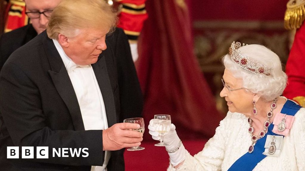 Donald Trump state visit: What happened on day one - BBC News