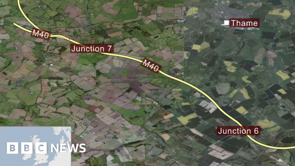 M40 crash woman in life-threatening condition