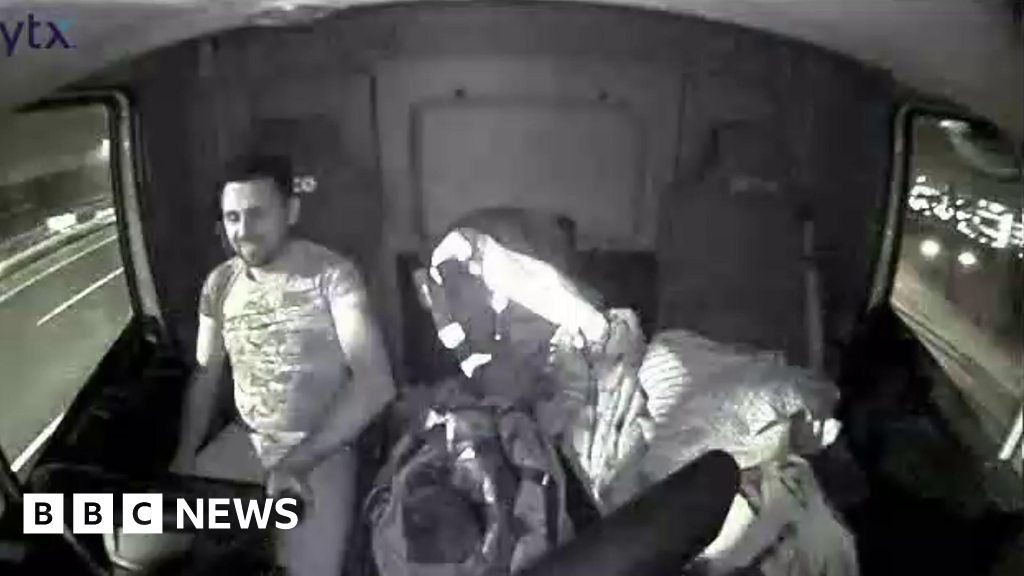 Lorry driver who killed woman had TV on while driving - BBC News