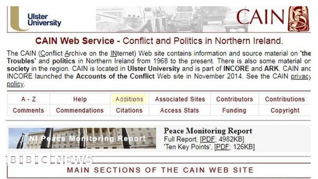 Troubles website CAIN faces cuts - BBC News