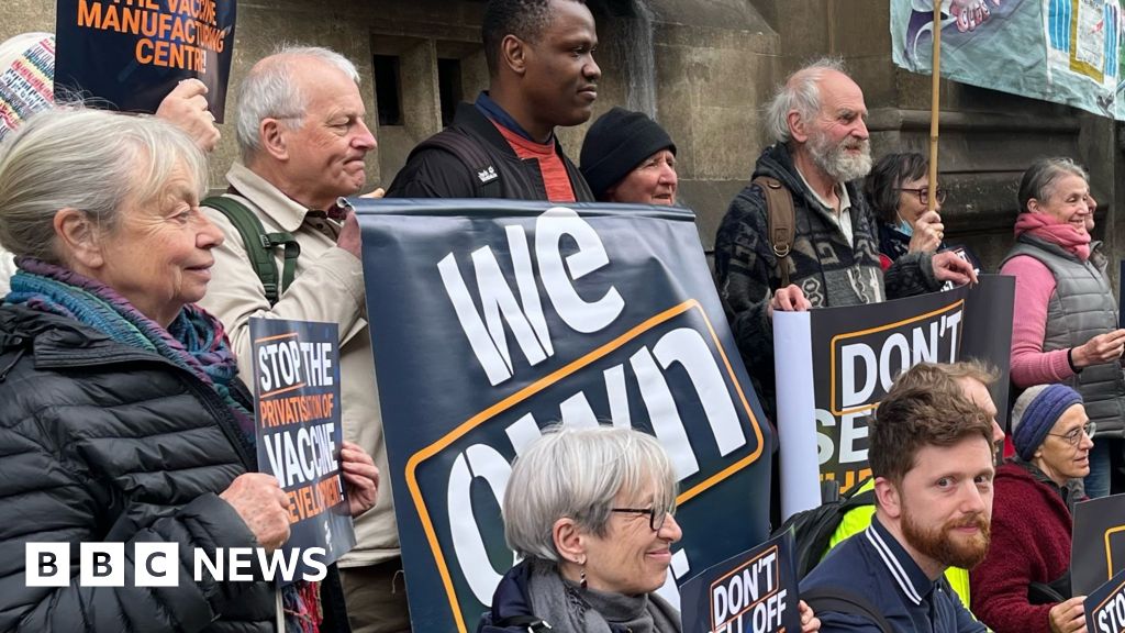 Vaccine Manufacturing and Innovation Centre protest held