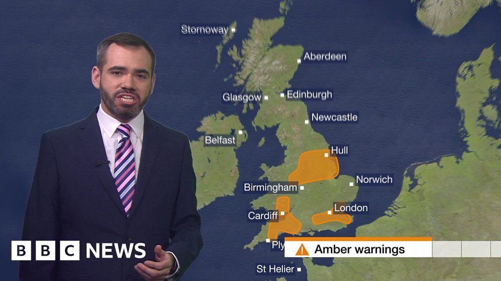Snow and ice warnings as winter weather returns - BBC News