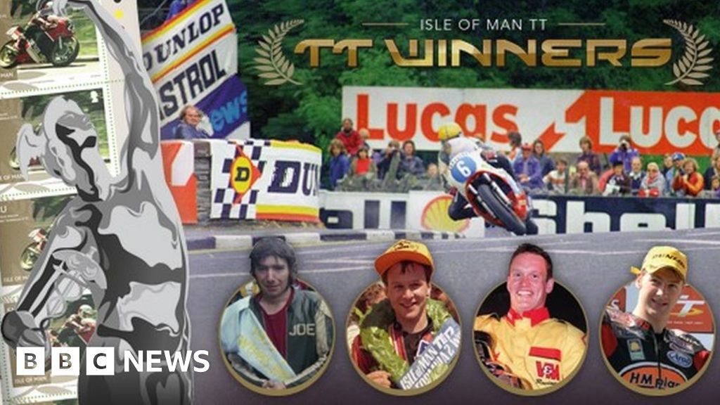 Isle of Man TT winners' first victory anniversaries marked with stamps ...