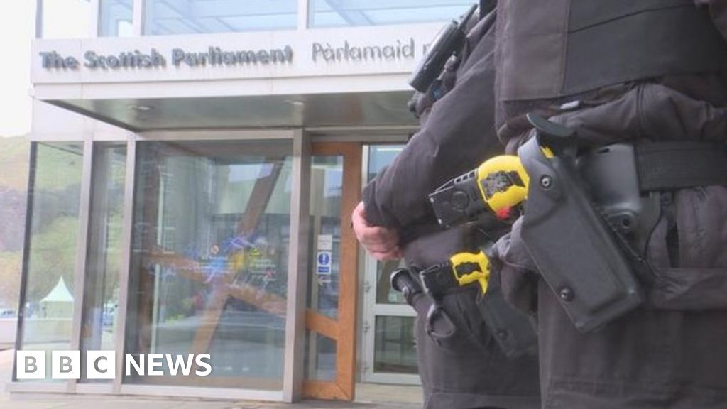 Police to patrol outside Holyrood with Tasers - BBC News
