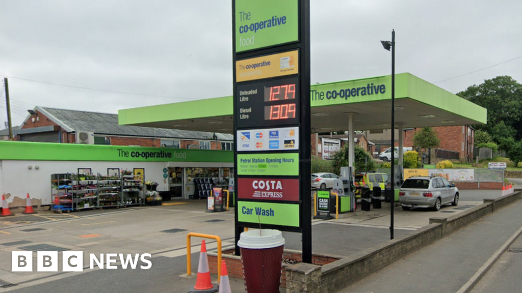 Duckmanton: Cash machine targeted in petrol station burglary - BBC News