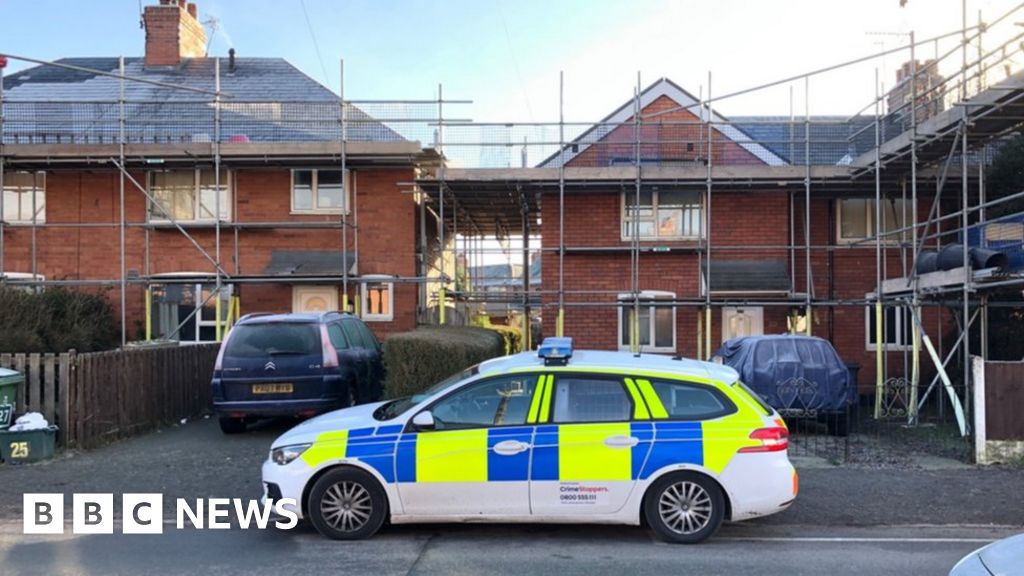 Murder charge after body found in Ruabon house fire - BBC News