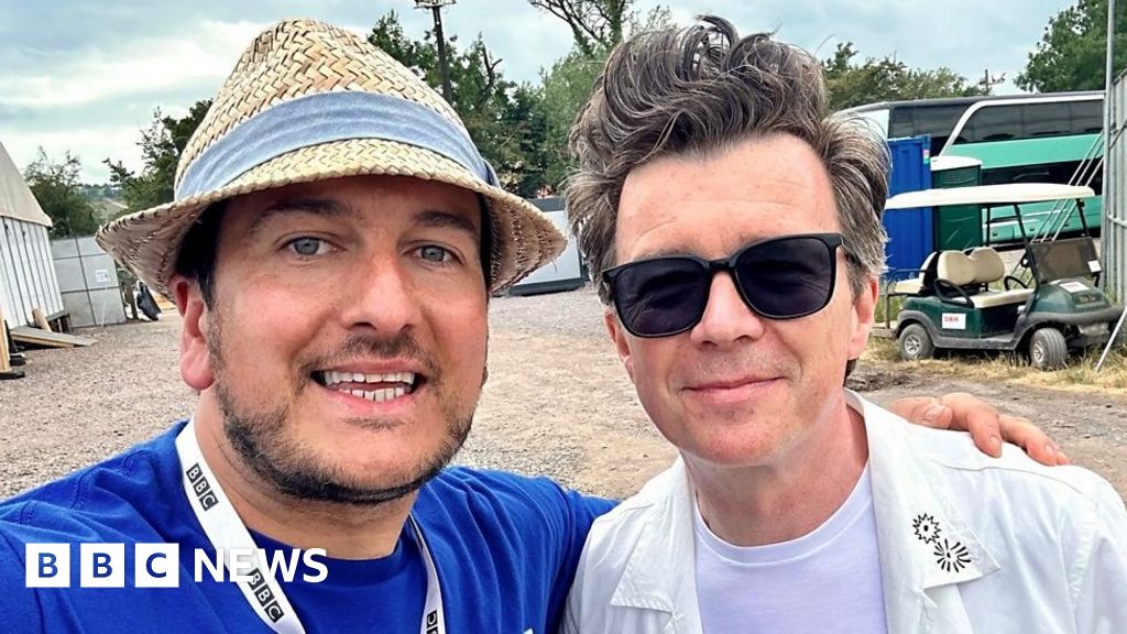Rick Astley: Will the pop singer play heavy metal at Glastonbury? - BBC News
