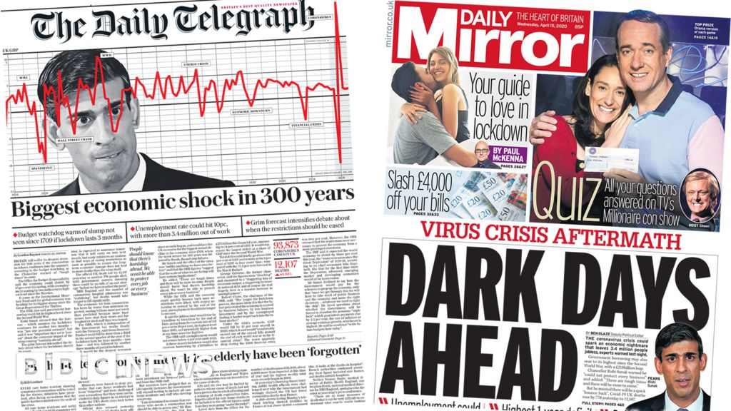 Newspaper headlines: 'Grim' economic forecast shows 'dark days ahead ...