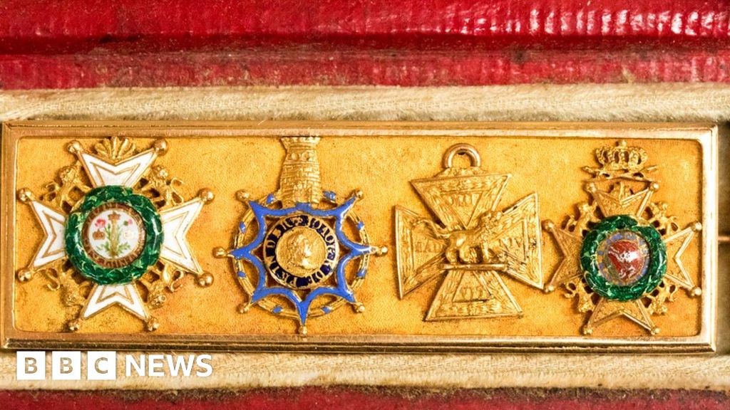 General Hill's medals: Waterloo veteran's badge to be auctioned - BBC News