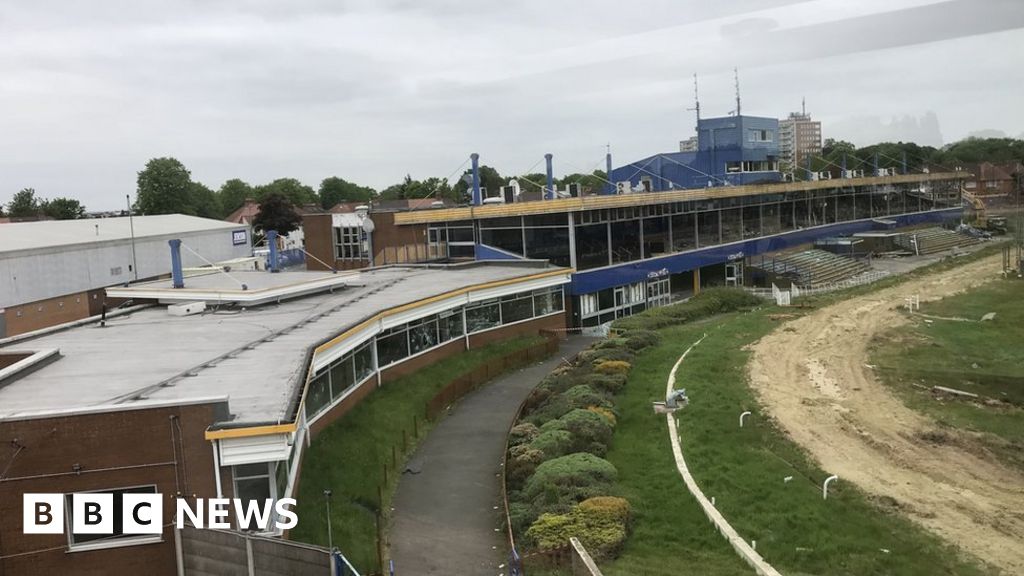 Hall Green Stadium last look before bulldozers move in - BBC News
