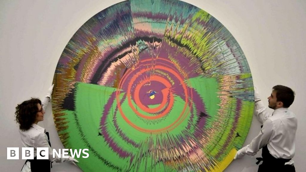 David Bowie's art on show ahead of Sotheby's auction - BBC News