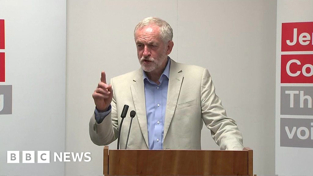 Jeremy Corbyn angered by questions about train seat row - BBC News