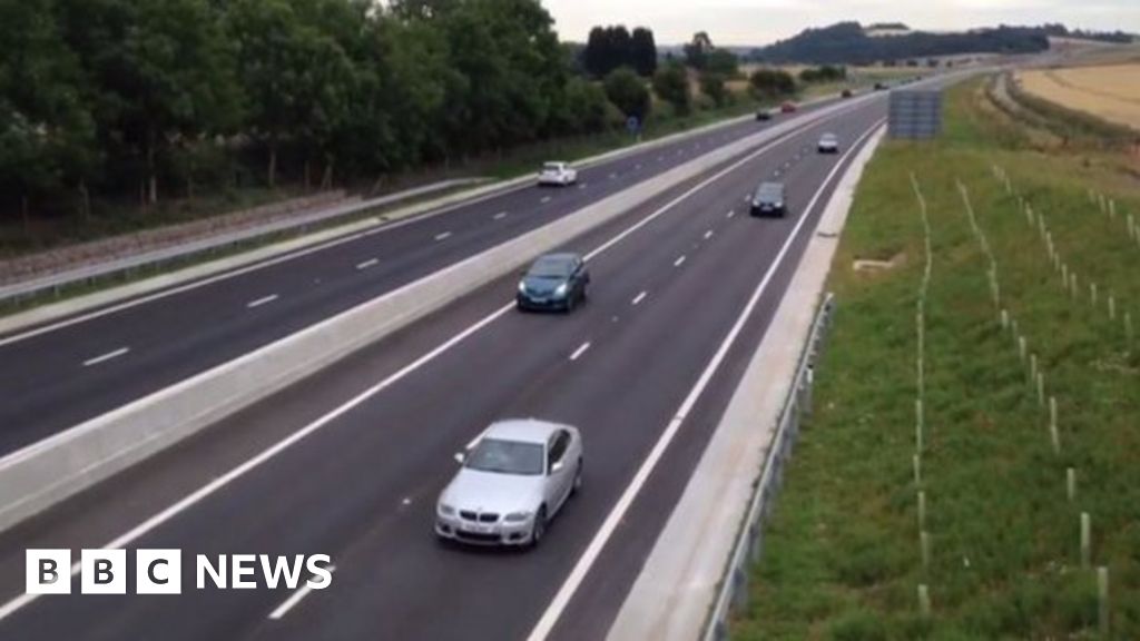 A453 dual carriageway: Minister officially opens road - BBC News