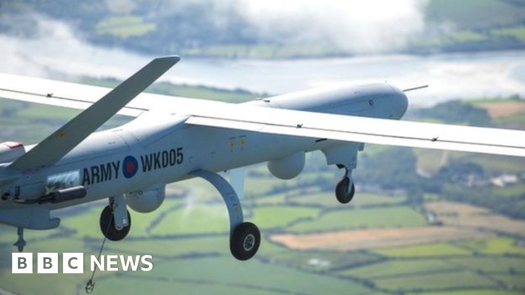 Drone tested for an hour in UK civil airspace - BBC News