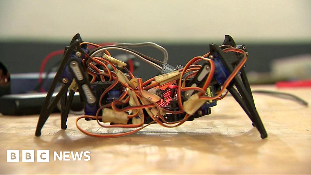 The man who makes robots from e-waste - BBC News