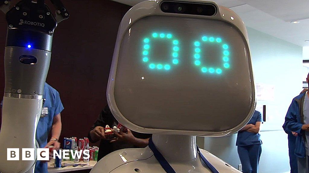 Meet Moxi - the hospital robot helping nurses - BBC News