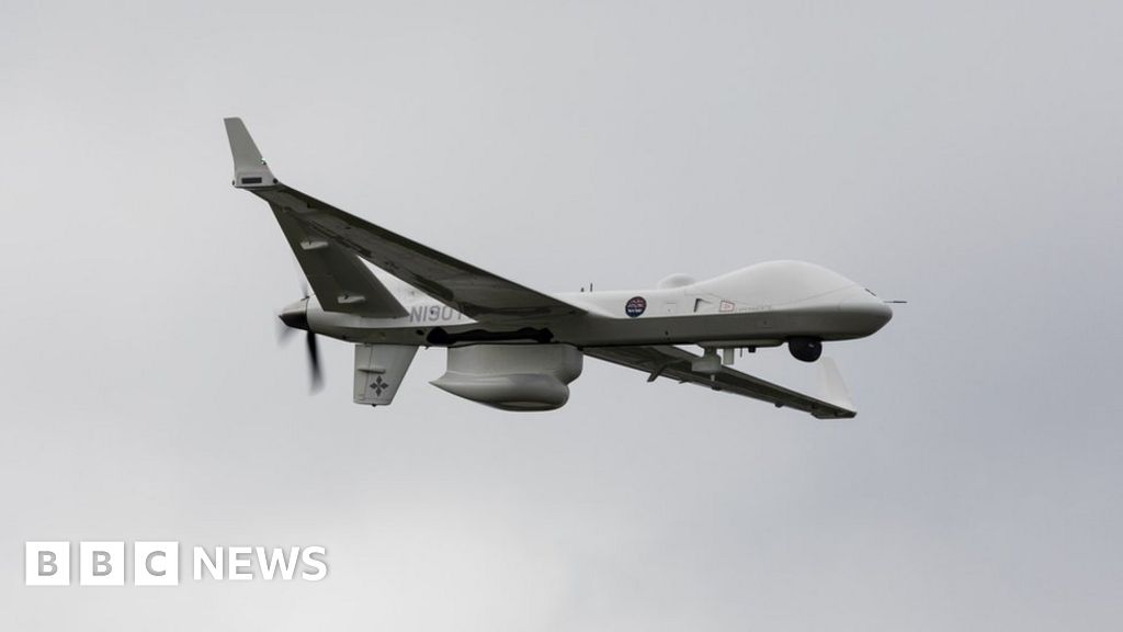 RAF drone lands at Moray base for exercise - BBC News