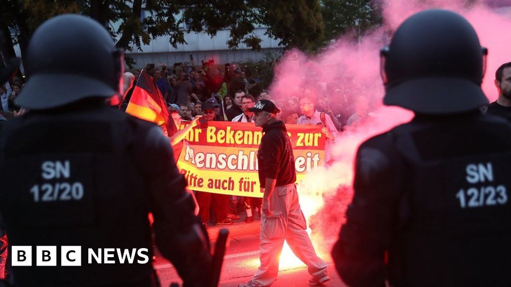 Germany migrants: Protests in Chemnitz end in violence