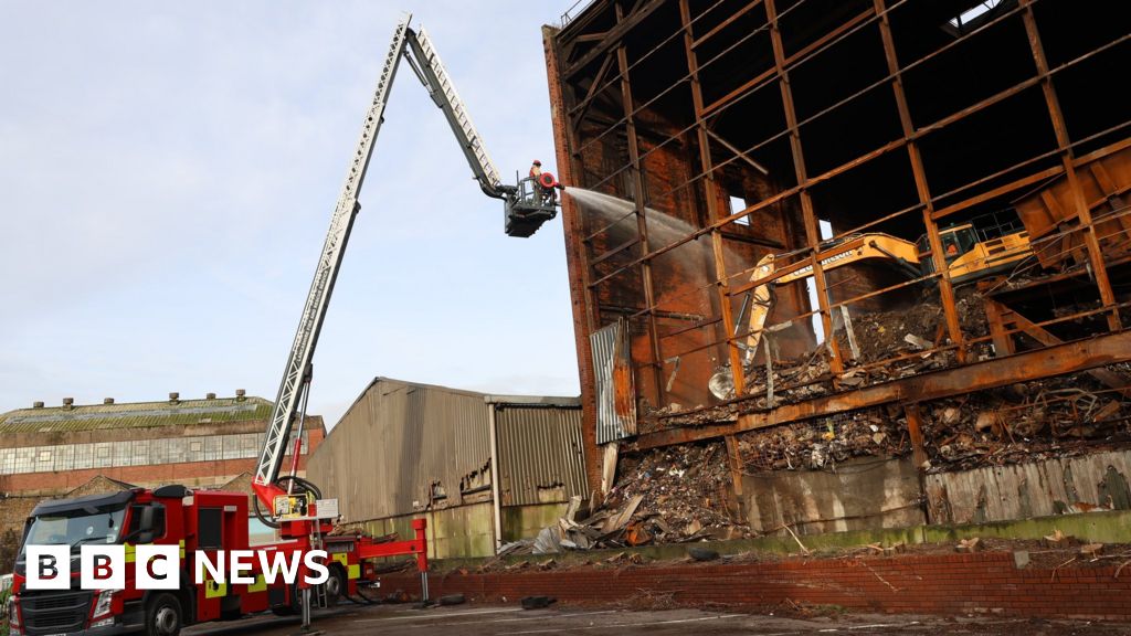 Huge Lancaster fire burning for weeks finally put out - BBC News