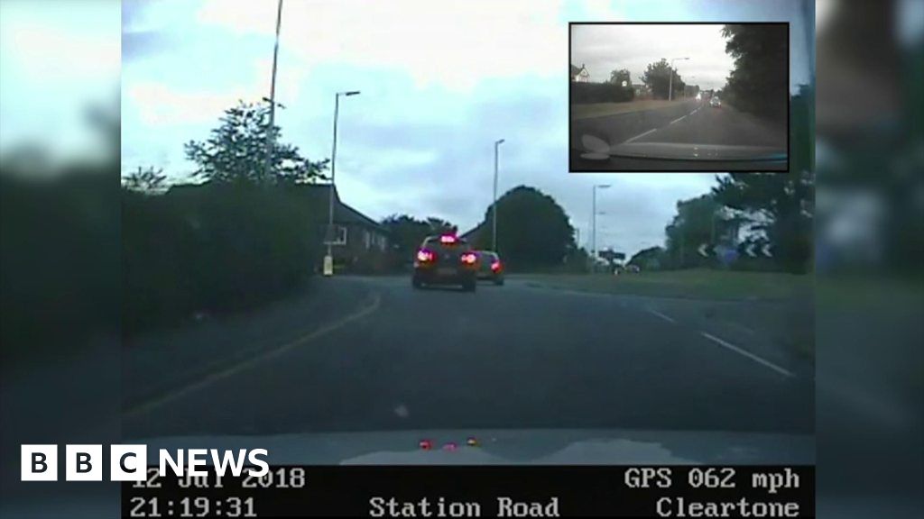 Footage of high-speed police car chase in Scarborough released - BBC News