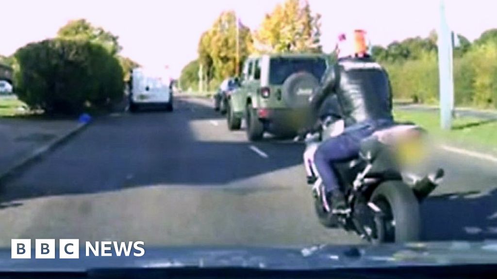 Andy Carroll robbery: Motorbike chase captured on video