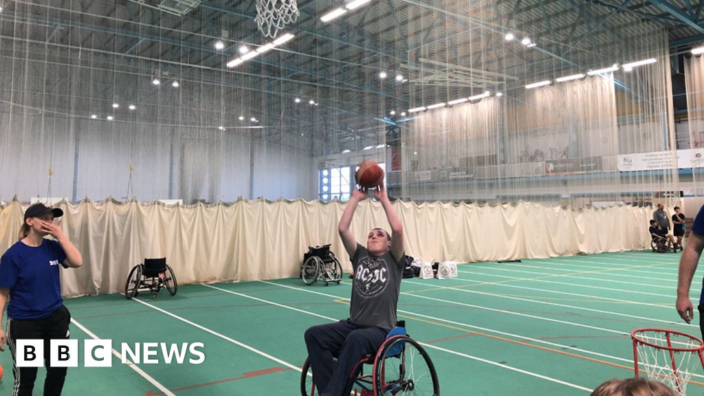 Disability sport day gives children chance to try equipment - BBC News