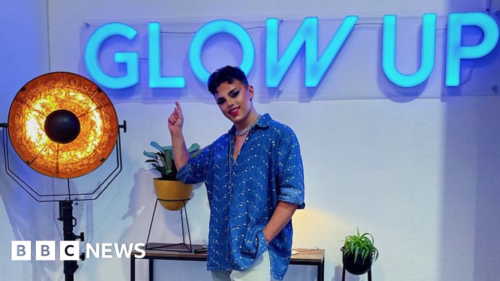 Makeup artist says Glow Up experience was 'unbelievable' - BBC News